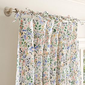 Rifle Paper Co. Bramble Light-Filtering Curtain | Pottery Barn Teen