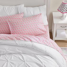 Microfiber Pintuck Comforter & Roller Rabbit Bedding Set | Pottery Barn ...
