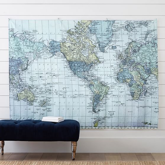 Atlas Tapestry | Wall Decor | Pottery Barn Teen
