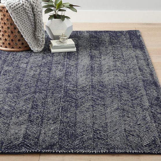 Herringbone Wool Rug | Pottery Barn Teen