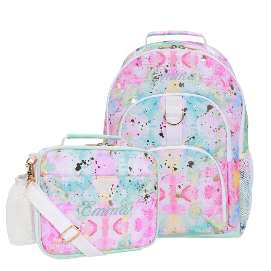 Gear-Up Dreamscape Gold Metallic Backpack & Cold Pack Lunch Bundle ...