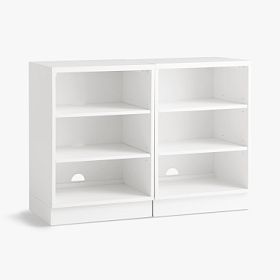 Bowen 3-Shelf Low Bookcase, Set of 2 (42") | Pottery Barn Teen