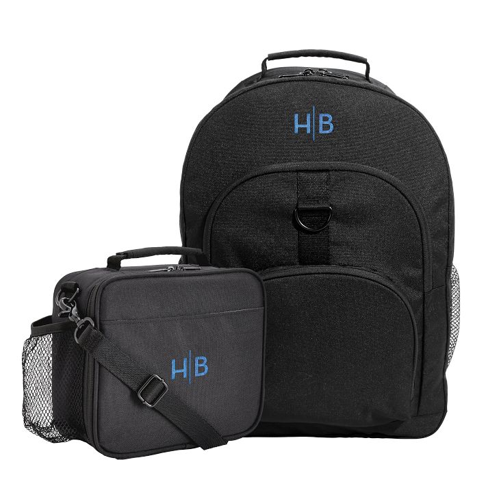 Black Solid Backpack and Cold Pack Lunch Bundle | Pottery Barn Teen