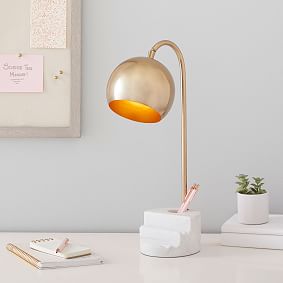 Marble Organizer Base Task Lamp | Pottery Barn Teen