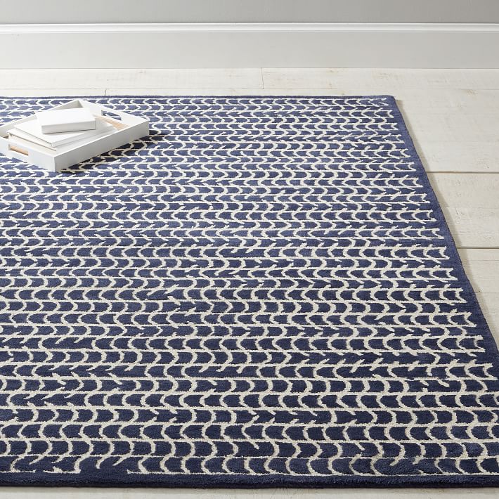 Geo Tred Wool Rug | Pottery Barn Teen