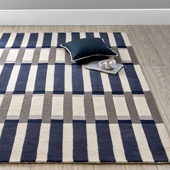 Railroad Wool Rug | Pottery Barn Teen