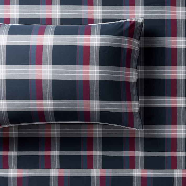 Walker Plaid Sheet Set | Pottery Barn Teen