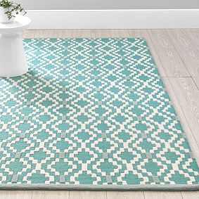 Abby Trellis Wool Rug | Pottery Barn Teen