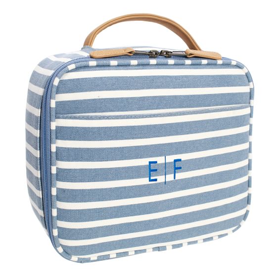 Northfield Stripe Light Blue Cold Pack Lunch Box | Pottery Barn Teen