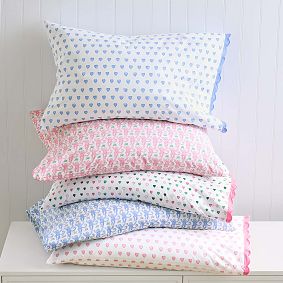 Roller Rabbit Multi Heart Organic Sheet Set | Pottery Barn Teen
