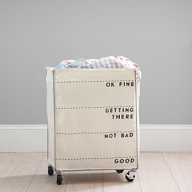 Hamper with Wheels | Pottery Barn Teen