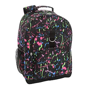 Gear-Up Splatter Black Backpacks | Pottery Barn Teen