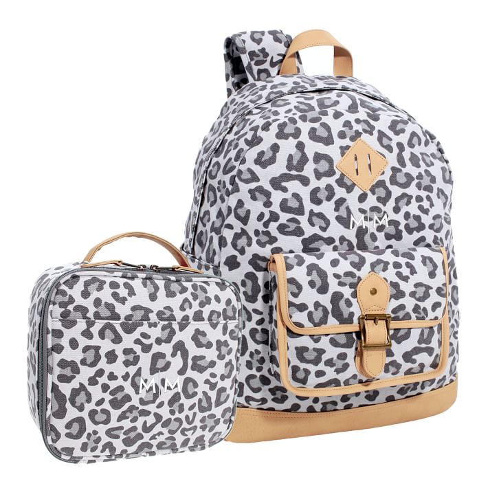 Northfield Black/White Leopard Backpack & Cold Pack Lunch Bundle ...