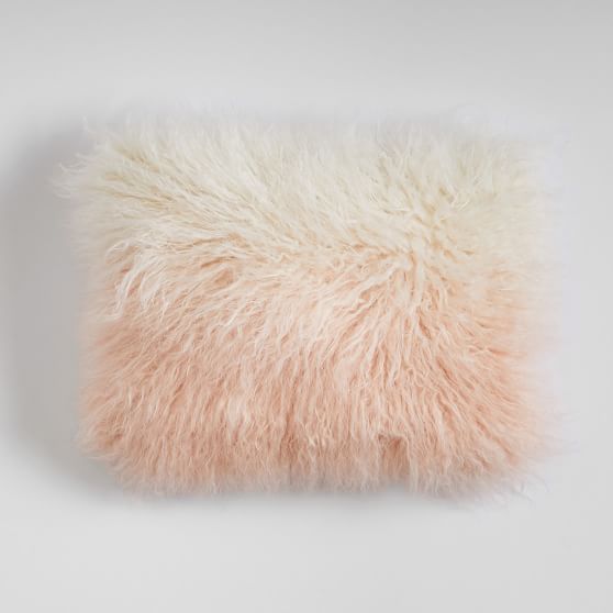 Monique Lhuillier Faux-Fur Ombre Pillow Cover | Pottery Barn Teen