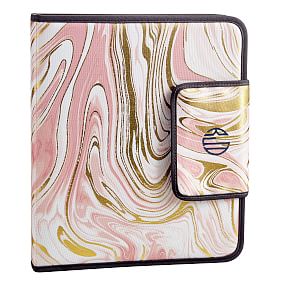 Gear-Up Marble Blush Gold Homework Folder | Pottery Barn Teen