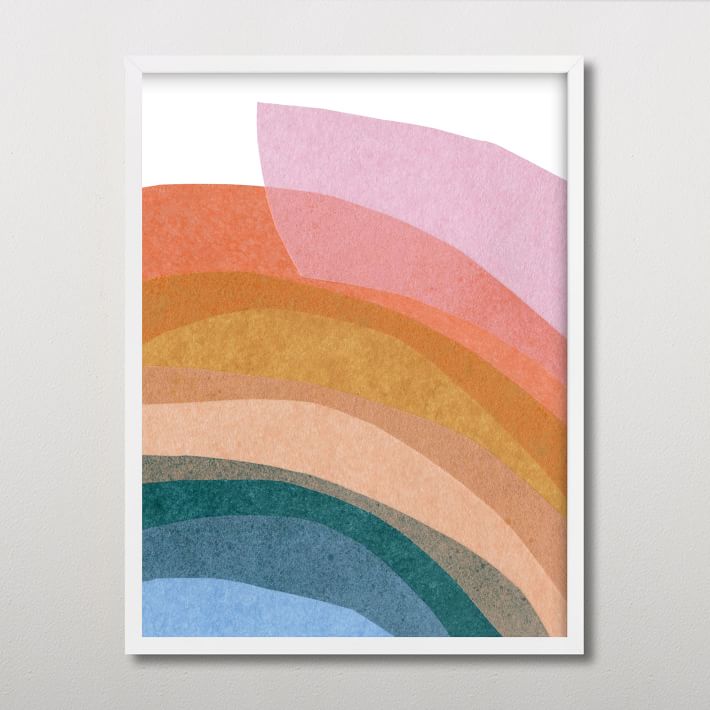 Minted® Paper Rainbow Framed Art by Carrie Moradi | Pottery Barn Teen