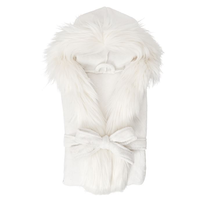 Himalayan Faux-Fur Trim Robe | Pottery Barn Teen