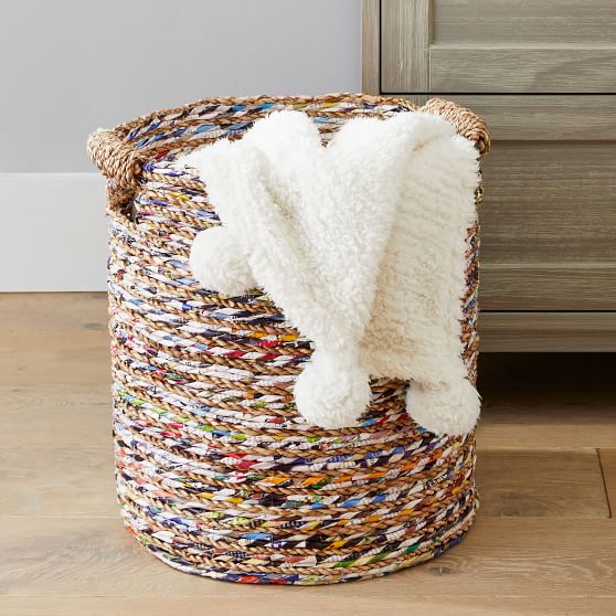 Recycled Paper Storage Bins | Pottery Barn Teen