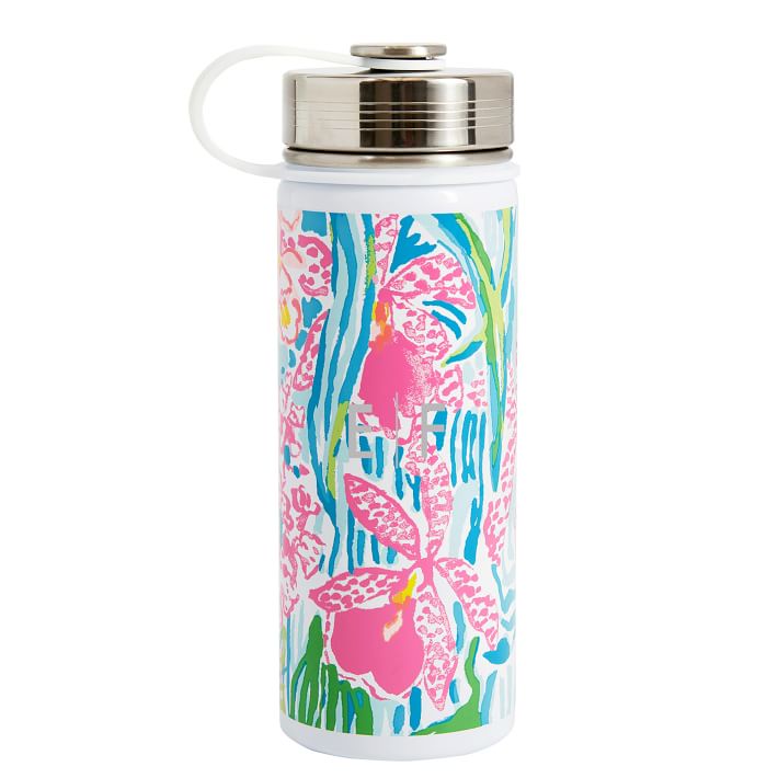 Lilly Pulitzer Via Flora Slim Water Bottle | Pottery Barn Teen