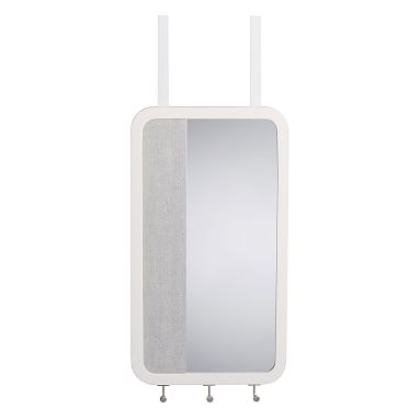 Over-the-Door Pinboard with Mirror | Pottery Barn Teen