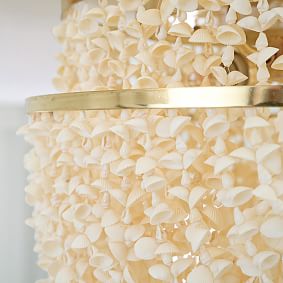 Lilly Pulitzer Draped Shell Flush Mount | Pottery Barn Teen