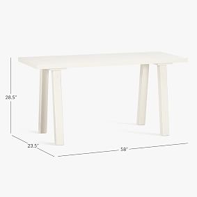 Customize It Simple Desk, Simply White | Pottery Barn Teen