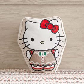 Hello Kitty Gingerbread Pillow - Cute Holiday Decor | Pottery Barn Teen