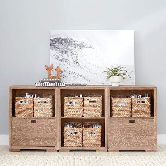 Callum 2-Drawer Bookcase with Cubbies (75") | Pottery Barn Teen