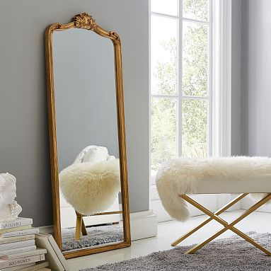 Ornate Filigree Mirror Large Brass In Home