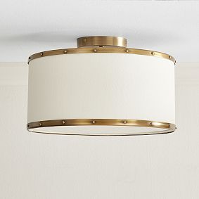 Rowan Woven Mesh Flush Mount (15") | Pottery Barn Teen