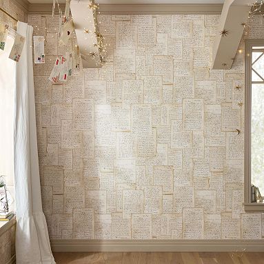 Letter Script Wallpaper | Pottery Barn Teen