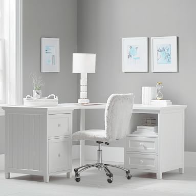 Pottery barn corner desk white store