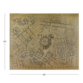 Harry Potter™ Marauder's Map™ Laser Etched Wall Decor | Pottery Barn Teen