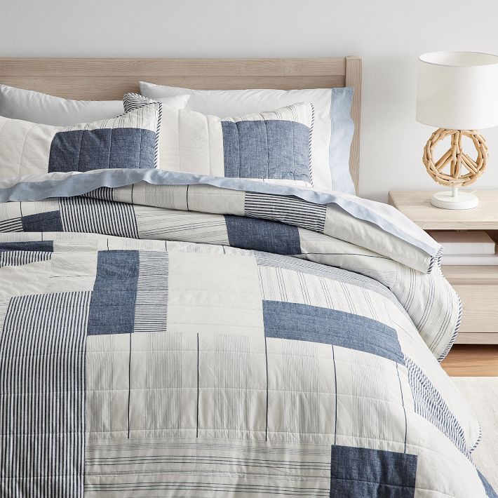 River Stripe Patchwork Quilt | Pottery Barn Teen