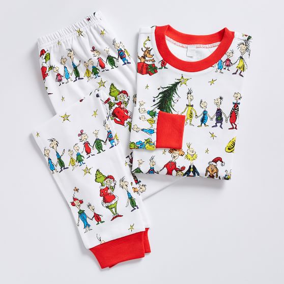 Dr. Seuss's The Grinch™ Fitted Pajama Set | Pottery Barn Teen