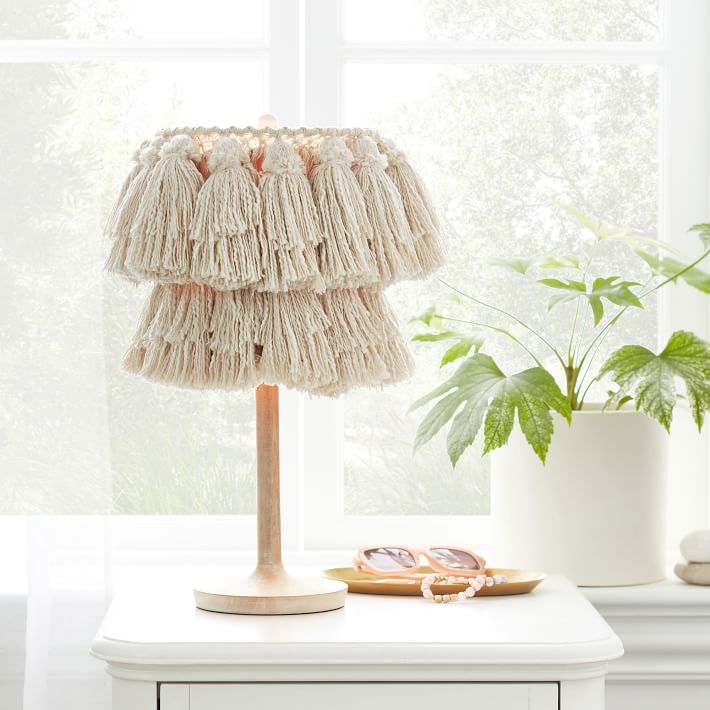 Tassel Table Lamp | Pottery Barn Teen