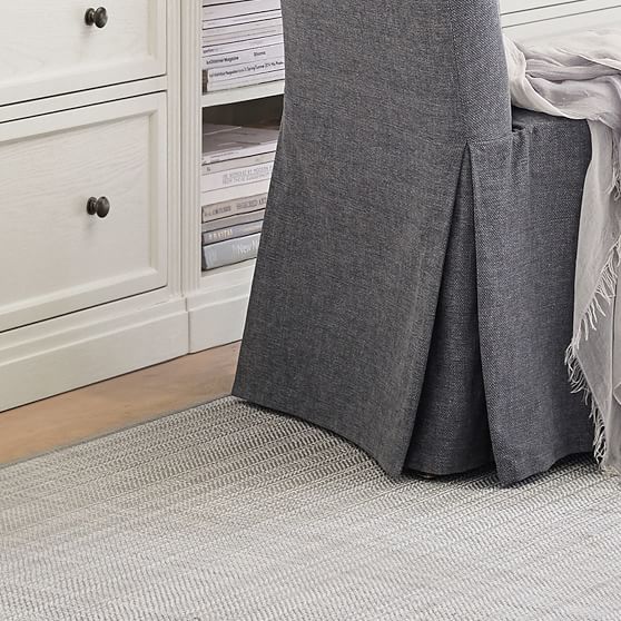 Tweed Synthetic Indoor/Outdoor Rug - Light Gray | Pottery Barn Teen