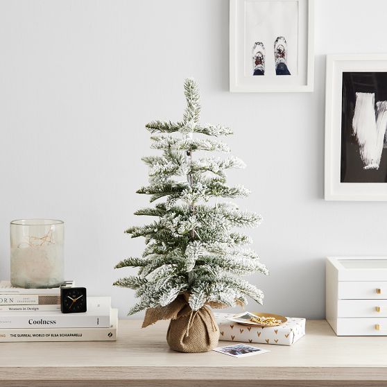 Flocked Tree | Pottery Barn Teen