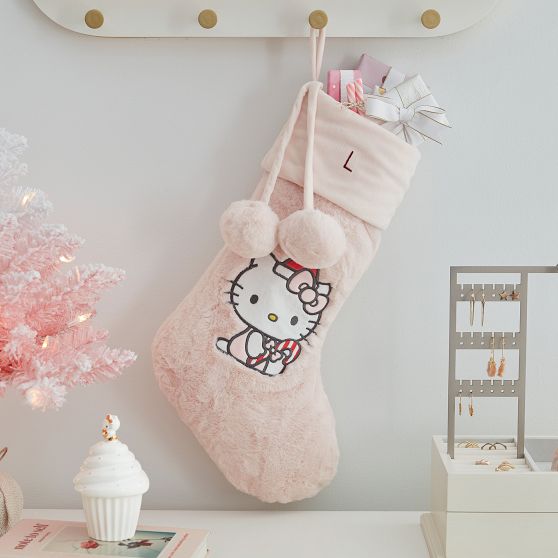 Hello Kitty® Holiday Stocking Blush | Pottery Barn Teen