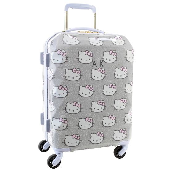Hello Kitty® Luxe Hard-Sided Glam Spinner | Pottery Barn Teen