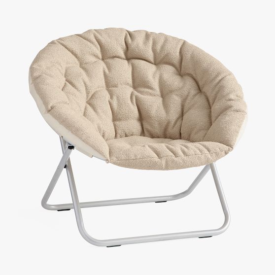 Performance Brushed Boucle Oatmeal Hang-A-Round Chair | Pottery Barn Teen