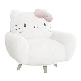 Hello Kitty® Faux Fur Accent Chair | Pottery Barn Teen