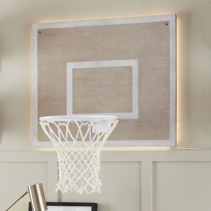 Backlit Basketball Hoop - Stylish Wall Decor for Gamers | Pottery Barn Teen
