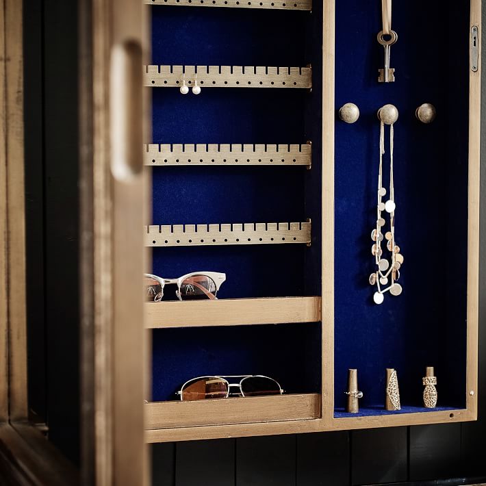 Jewellery storage mirror cabinet store