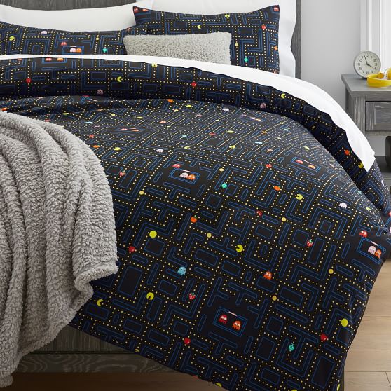 PAC-MAN™ Glow-in-the-Dark Duvet Cover | Pottery Barn Teen