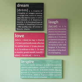 Word Definition Planked Art | Wall Prints | Pottery Barn Teen