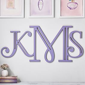 Lillian Monogram Wood Décor | Pottery Barn Teen
