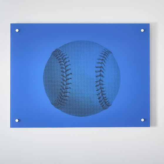 Acrylic Baseball Art, 24"x18" | Wall Prints | Pottery Barn Teen