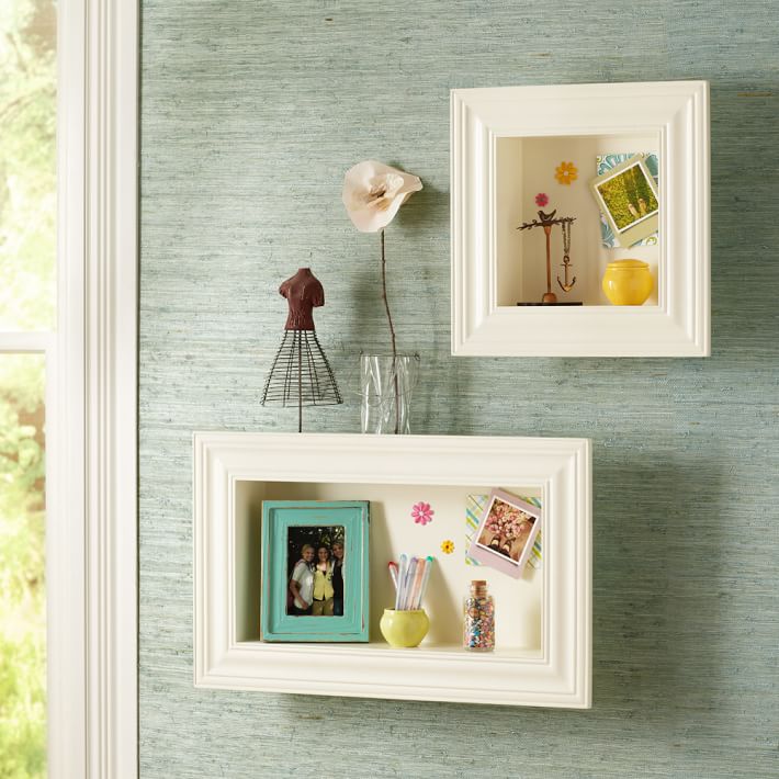 Picture Frame Floating Shelves | Pottery Barn Teen