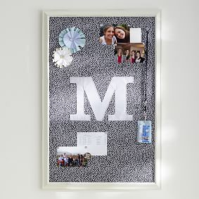 Mini Dot Framed Pinboard - Black | Wall Organizers | Pottery Barn Teen